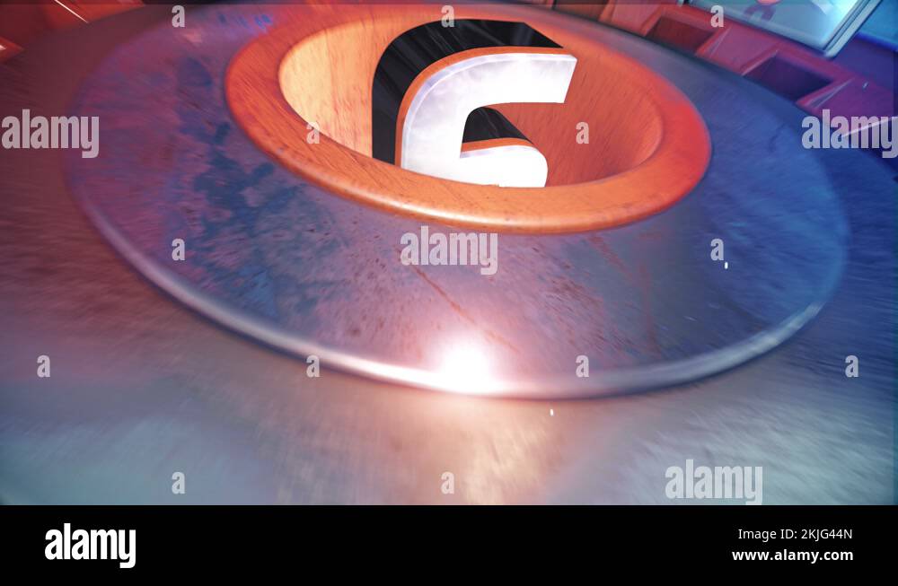 NUMBER 6, Top Ten Numbers Animation , Rendering, Background, rendering Stock Video Footage - Alamy