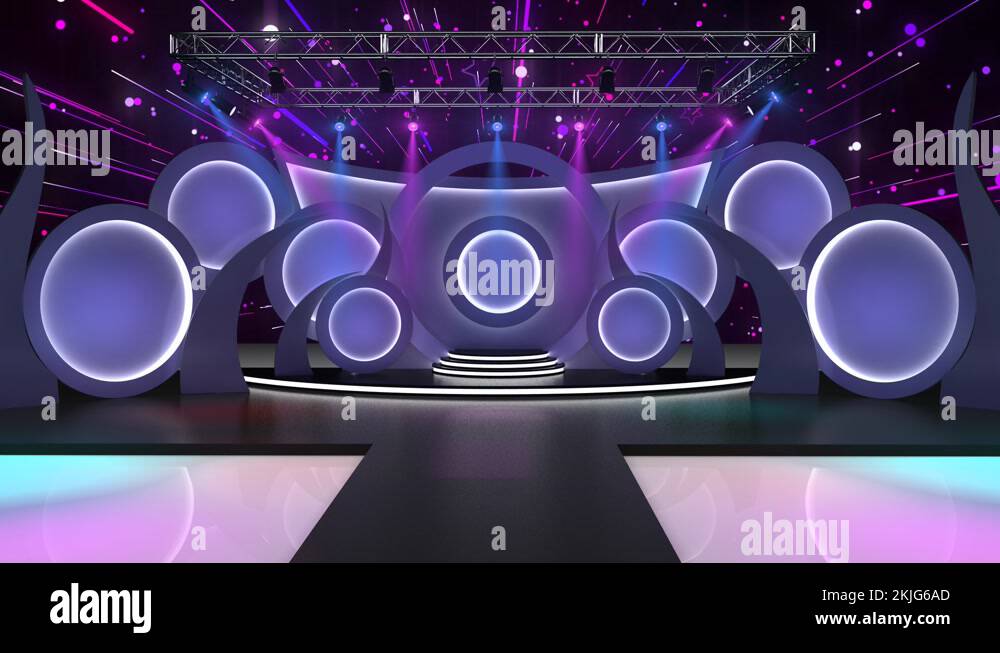 Entertainment TV Studio Set 67- Virtual Green Screen Background Loop ...