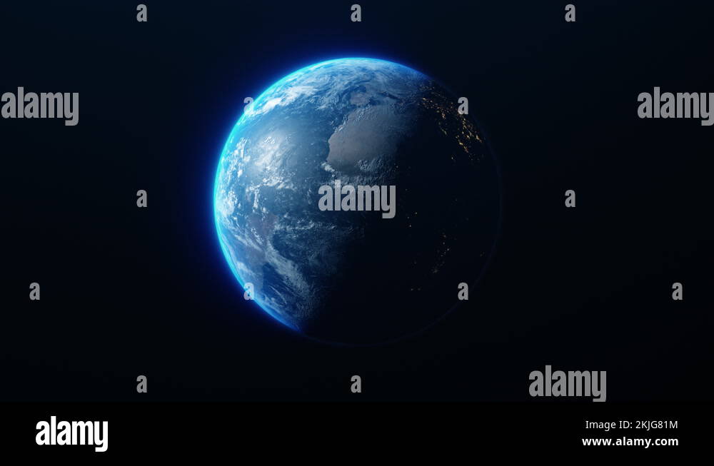 Rotating planet Earth from space. Seamless loop animation Stock Video ...