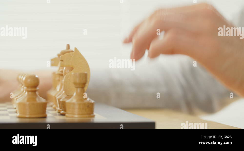 Chess Player Moves a Horse Stock Video Footage - Alamy
