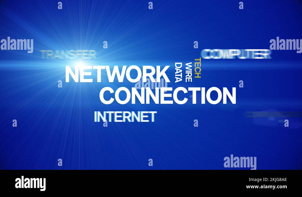 4k Network Connection Animated Word Cloud,Text Design Kinetic ...