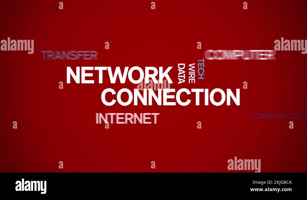 4k Network Connection Animated Word Cloud,Text Design Kinetic ...