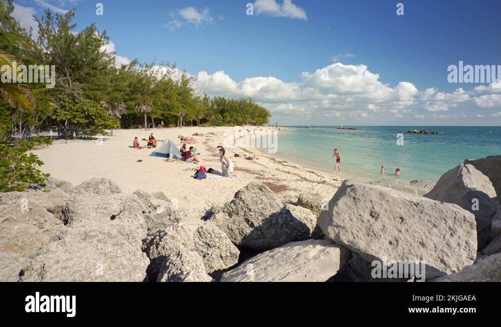 Fort Zachary Taylor State Park Beach Key West Florida Stock Video ...