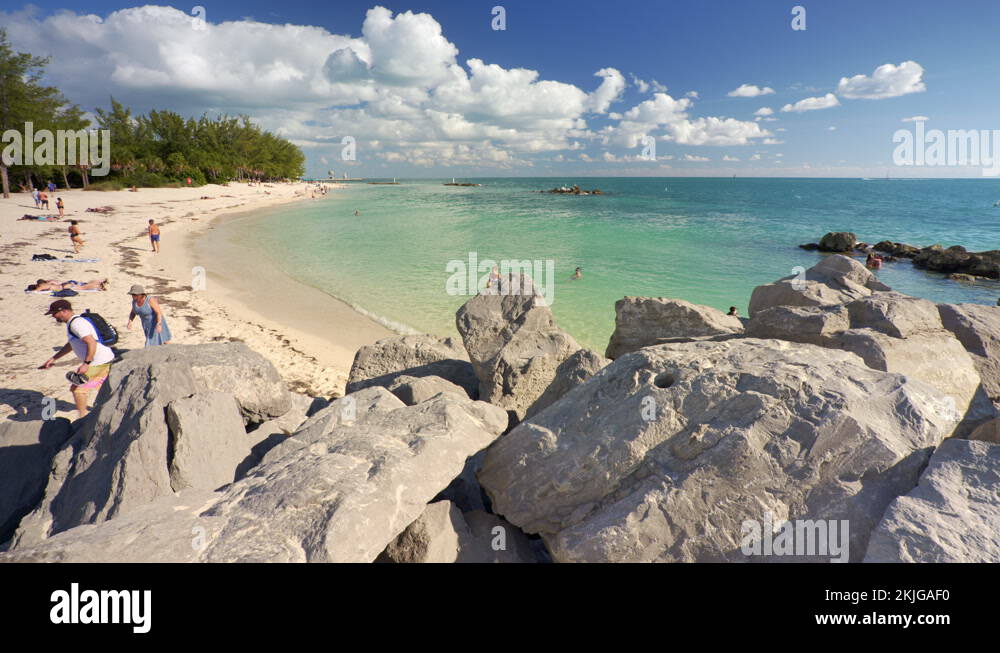 Fort Zachary Taylor State Park Beach Key West Florida Stock Video ...