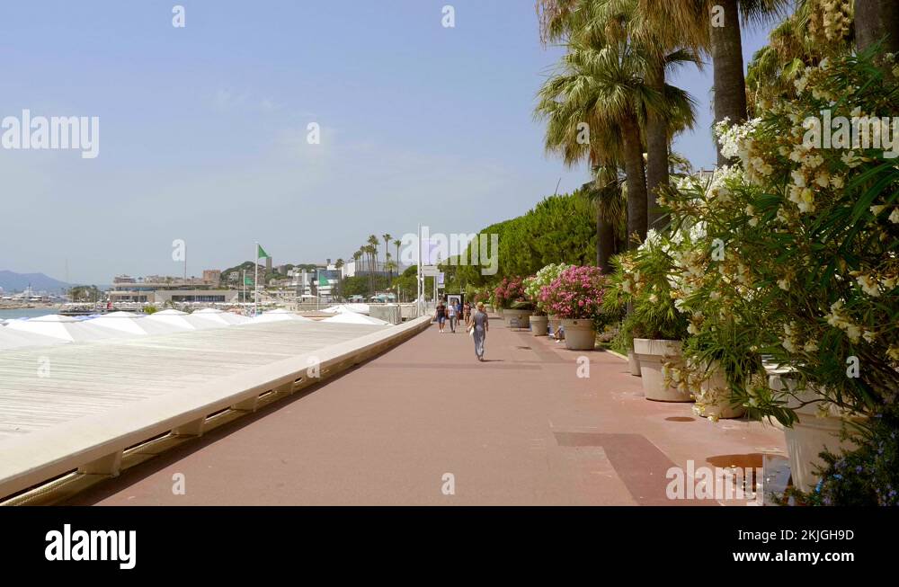 People walking along the Croisette Promenade in Cannes - CITY OF CANNES ...