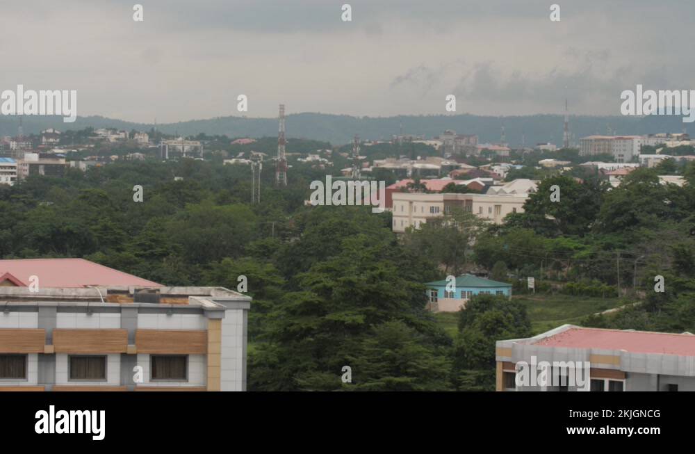 Top view aerial photo of fct Abuja with development buildings Stock ...