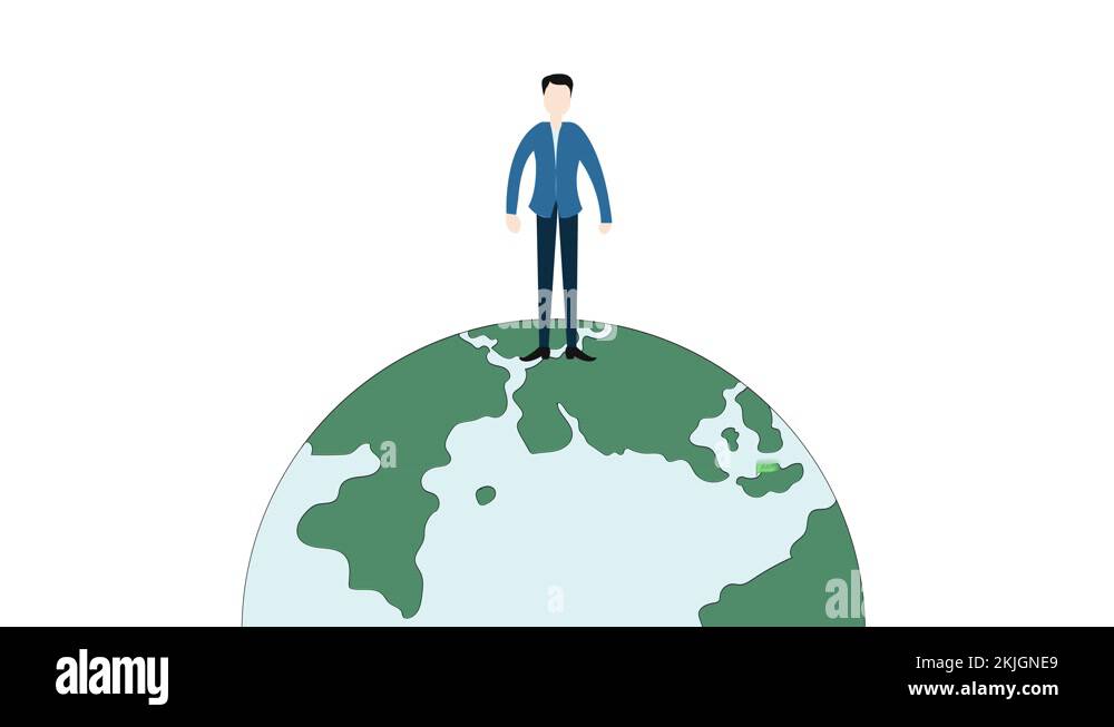 Man standing on globe Stock Videos & Footage - HD and 4K Video Clips ...