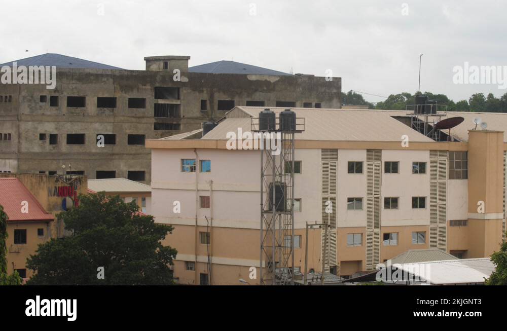 Top view aerial photo of fct Abuja with development buildings Stock ...