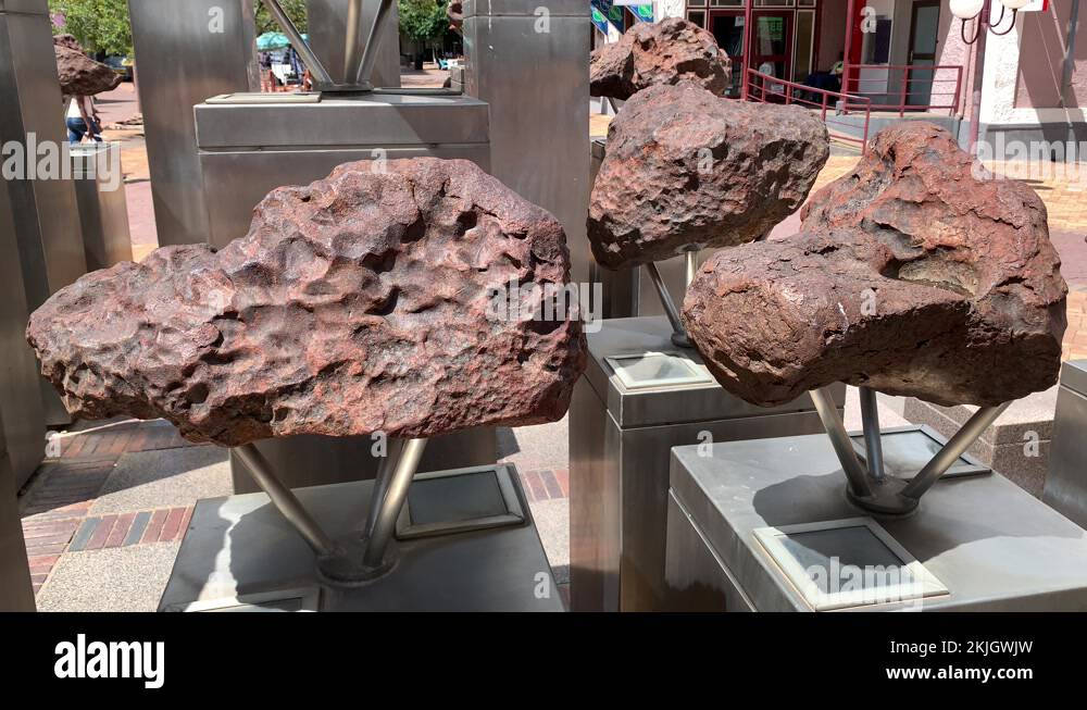 4K video of meteorites monument in Windhoek, Namibia Stock Video ...