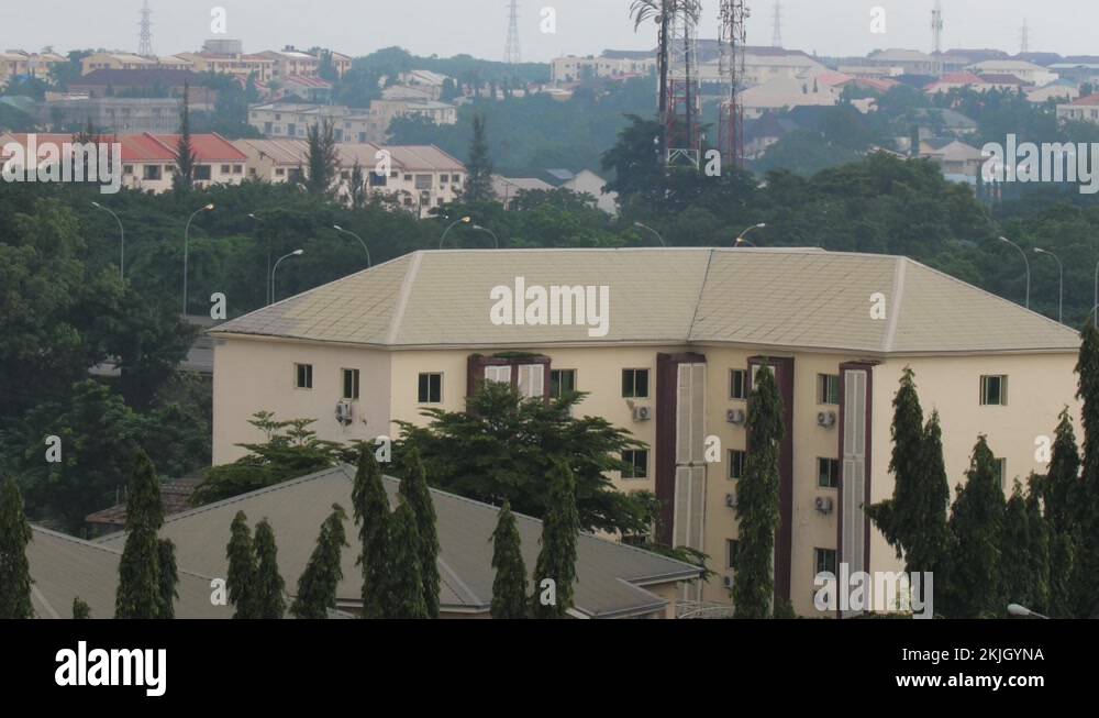 Top view aerial photo of fct Abuja with development buildings Stock ...