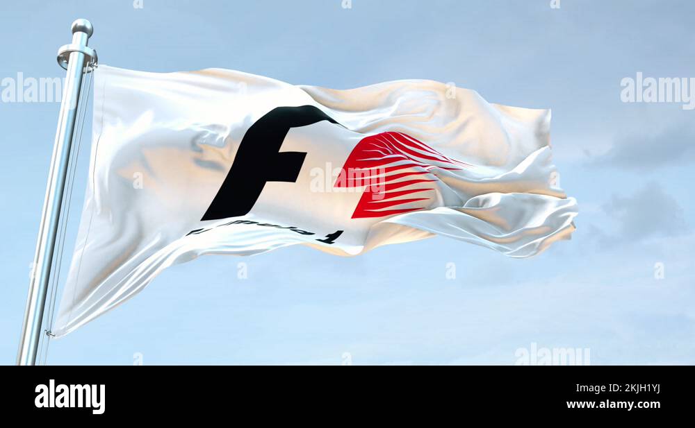 Formula 1 Flag Waving loop 4K Stock Video Footage - Alamy