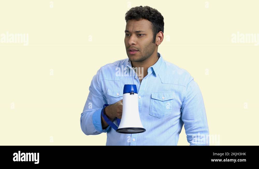 Man using bullhorn Stock Videos & Footage - HD and 4K Video Clips - Alamy