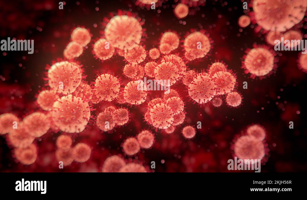 Virus cells. Germs allergy bacteria infectious micro pathogen organisms ...