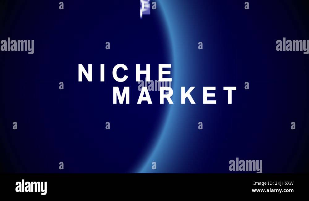 Niche Market Animated Tag Word Cloud,Text Design Animation seamless ...