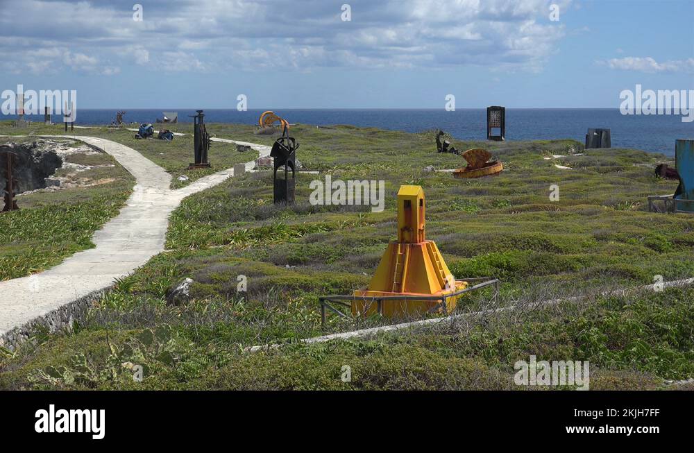 Punta Sur Sculpture Garden at the south tip of Isla Mujeres. Mexico ...