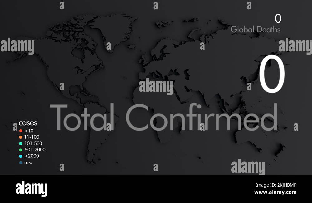 People counter, Number peoples confirmed infected and global deaths ...