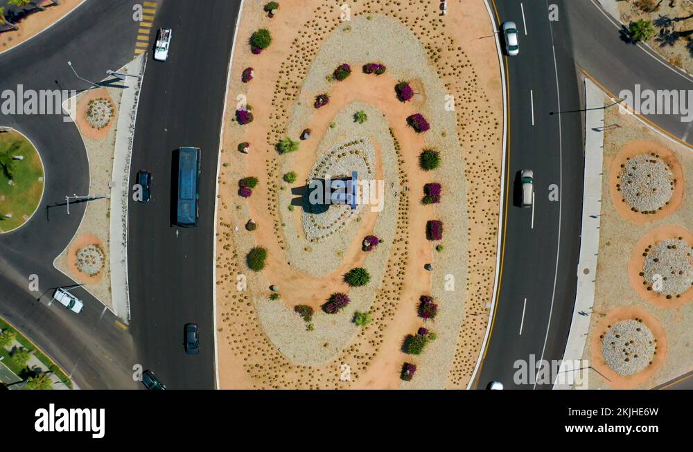 LOS CABOS MEXICO-2020: Populated Road With Traffic Driving Around A ...
