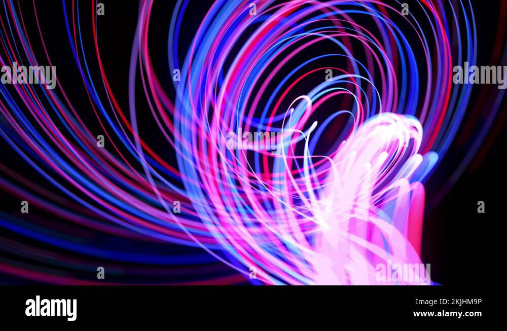 Light flow bg in 4k. Abstract looped background with light trails ...