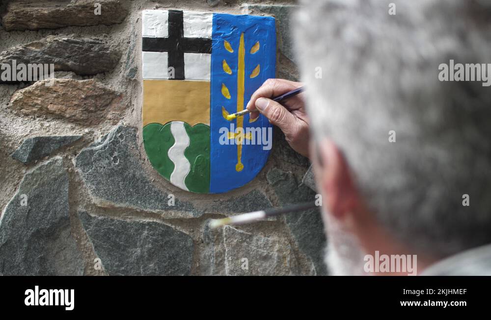 Heraldry painted coat of arms Stock Videos & Footage - HD and 4K Video ...