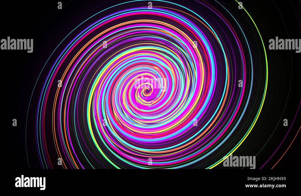 stylish creative abstract background in 4k. colored lines swirling in ...