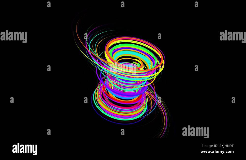 stylish creative abstract background in 4k. colored lines swirling in ...