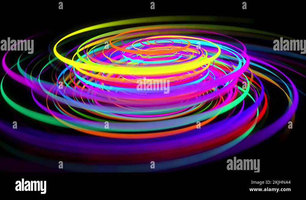 stylish creative abstract background in 4k. colored lines swirling in ...