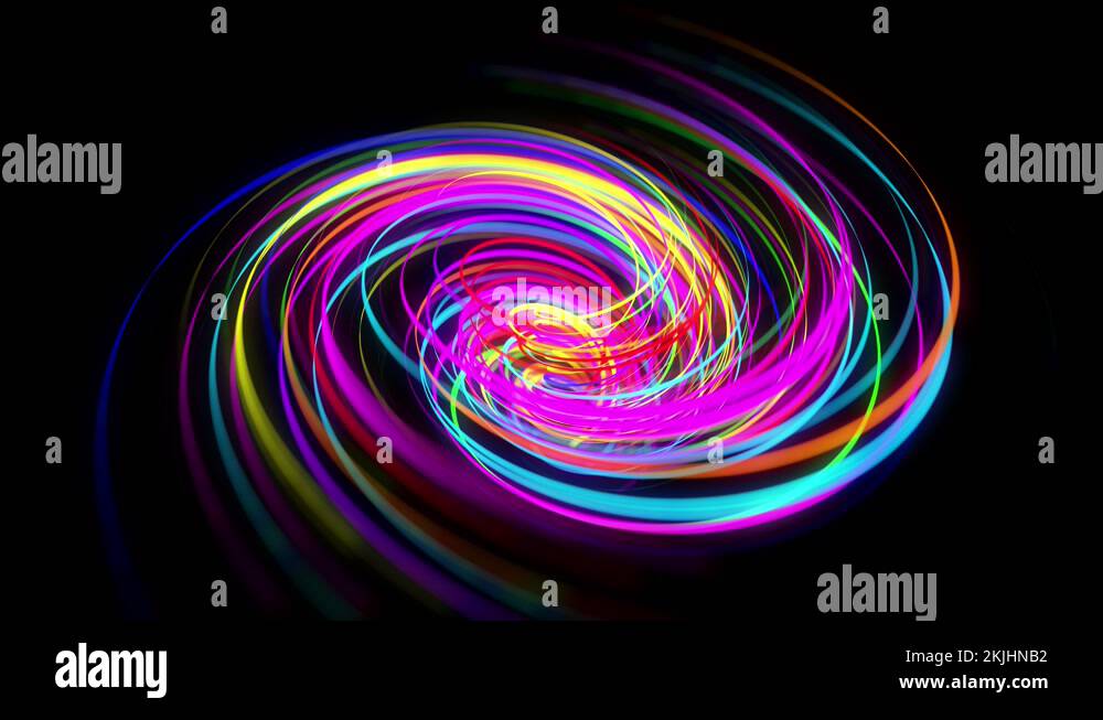 stylish creative abstract background in 4k. colored lines swirling in ...