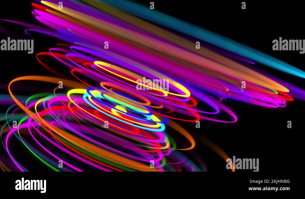 stylish creative abstract background in 4k. colored lines swirling in ...