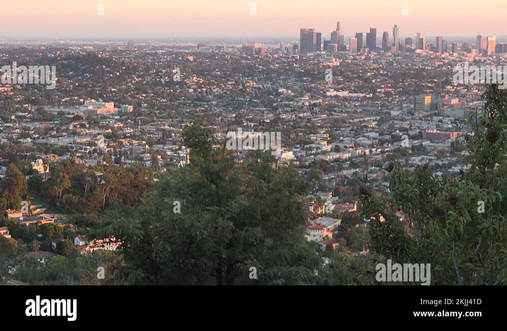 View los angeles skyline in Stock Videos & Footage - HD and 4K Video ...