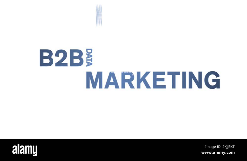 B2B Marketing Animated Tag Word Cloud,Text Design Animation seamless ...