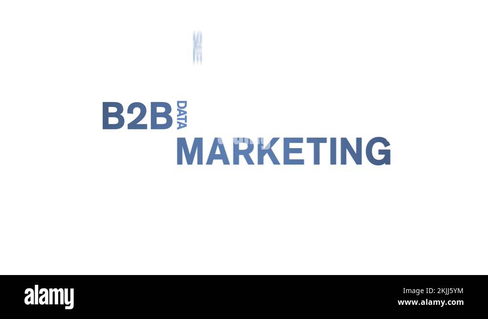 B2B Marketing Animated Tag Word Cloud,Text Design Animation seamless ...