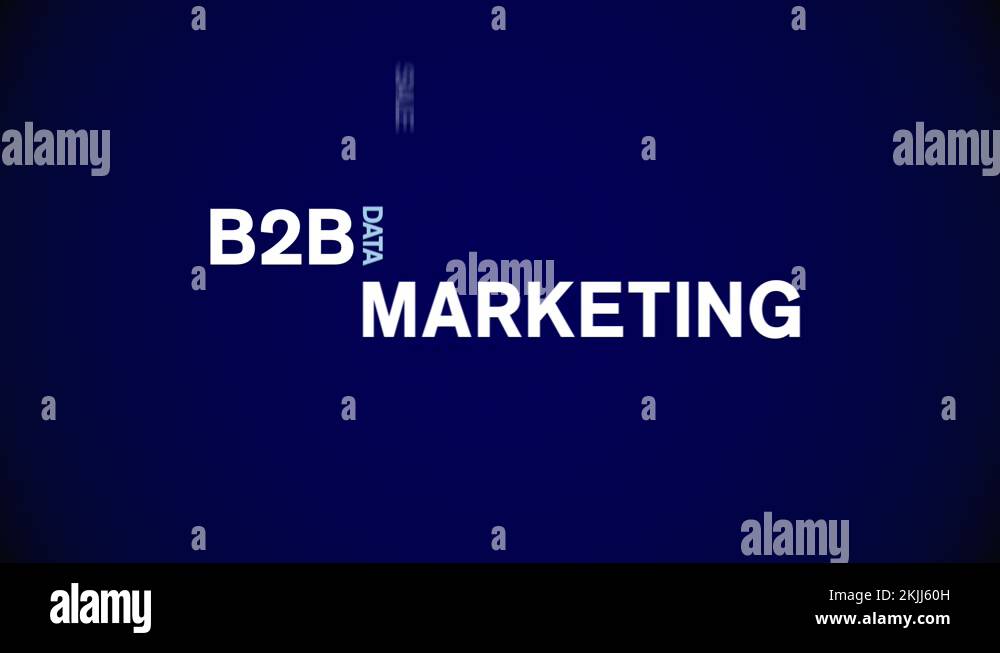 B2B Marketing Animated Tag Word Cloud,Text Design Animation seamless ...