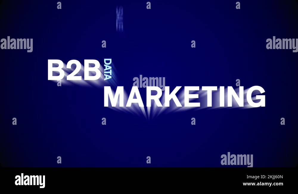 B2B Marketing Animated Tag Word Cloud,Text Design Animation seamless ...