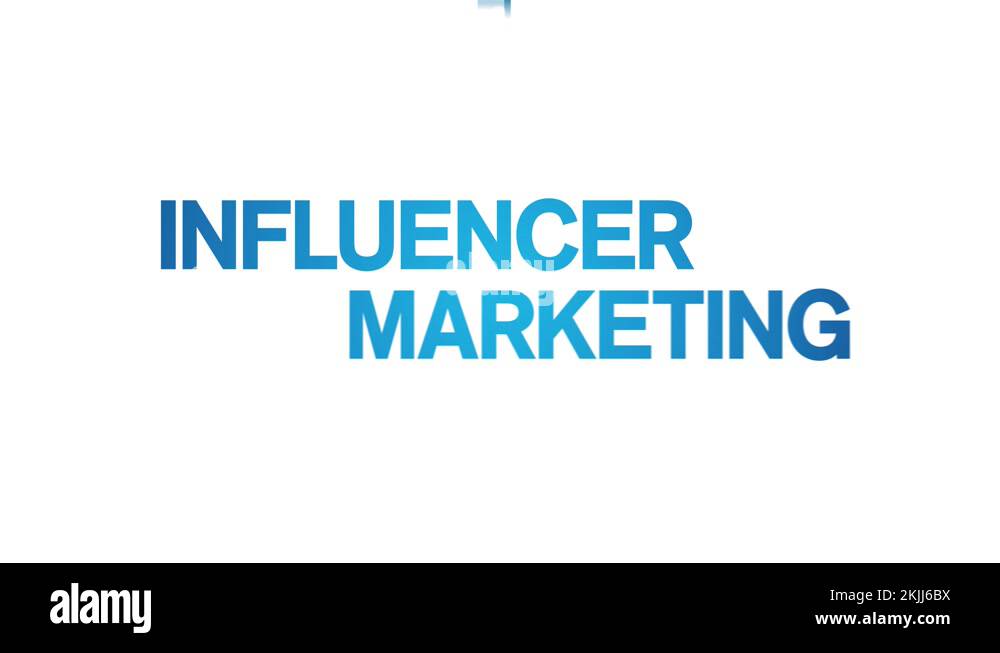 influencer Marketing Animated Word Cloud,Text Design Animation seamless ...