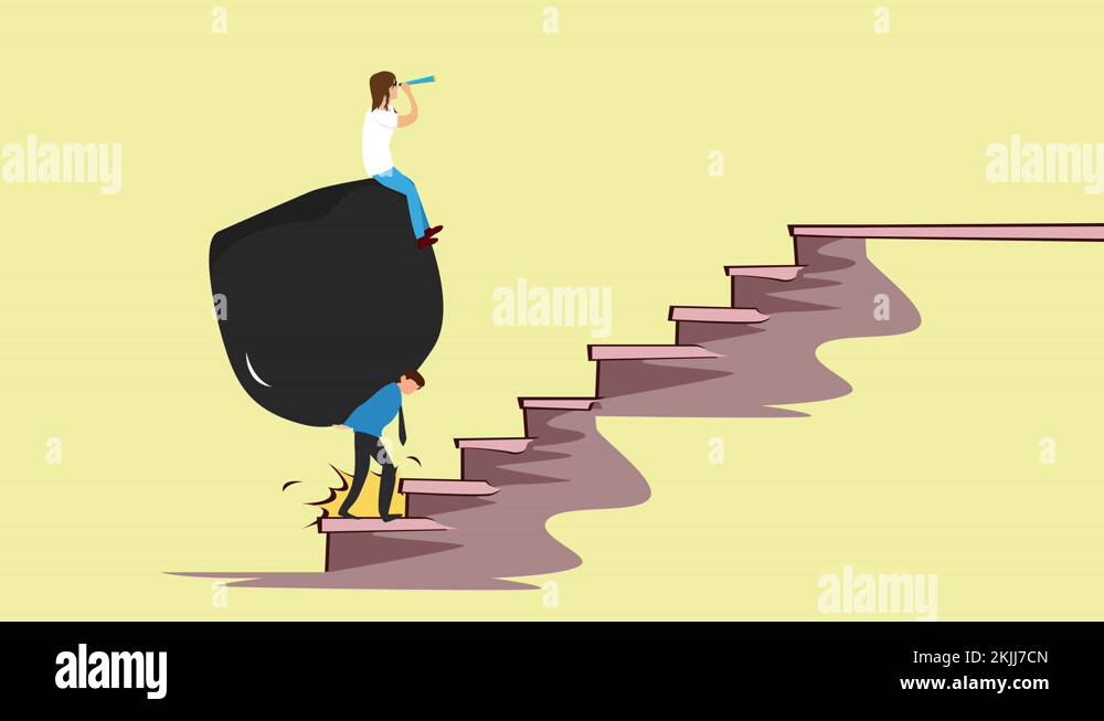 Man carrying rock cartoon Stock Videos & Footage - HD and 4K Video ...