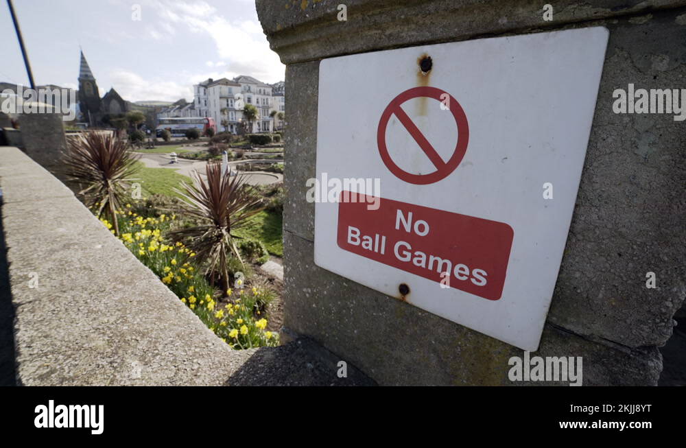 Ball games not allowed sign Stock Videos & Footage - HD and 4K Video ...