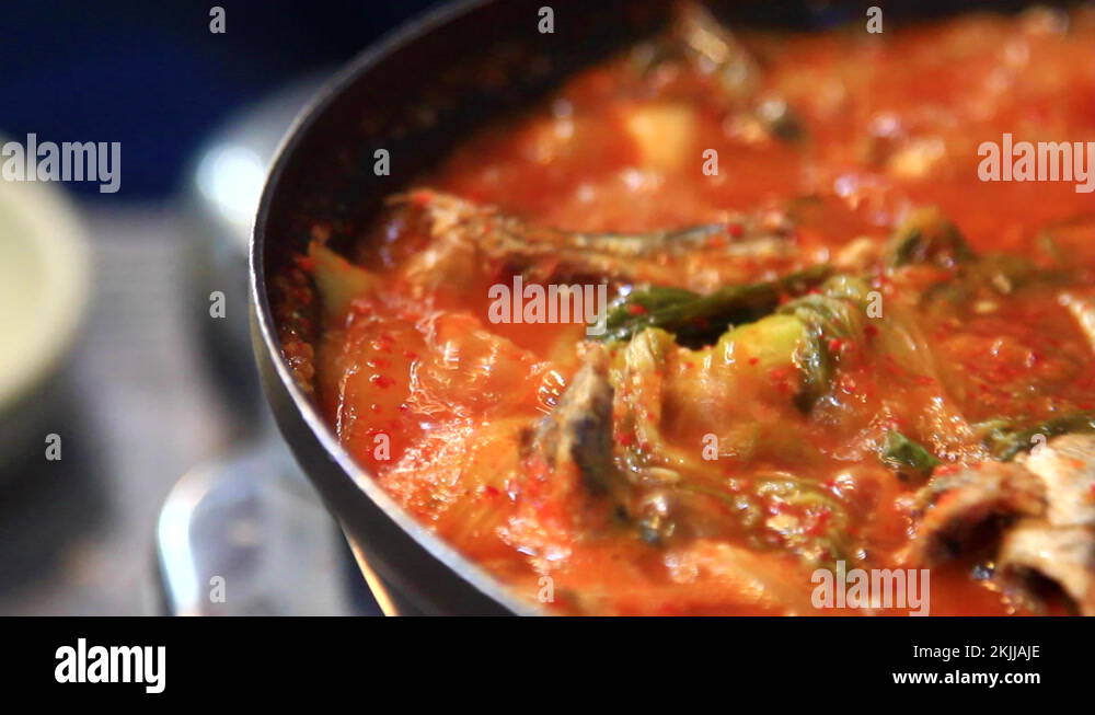 Spicy Anchovy Soup is traditional Korean food. Gijang, Busan Stock ...