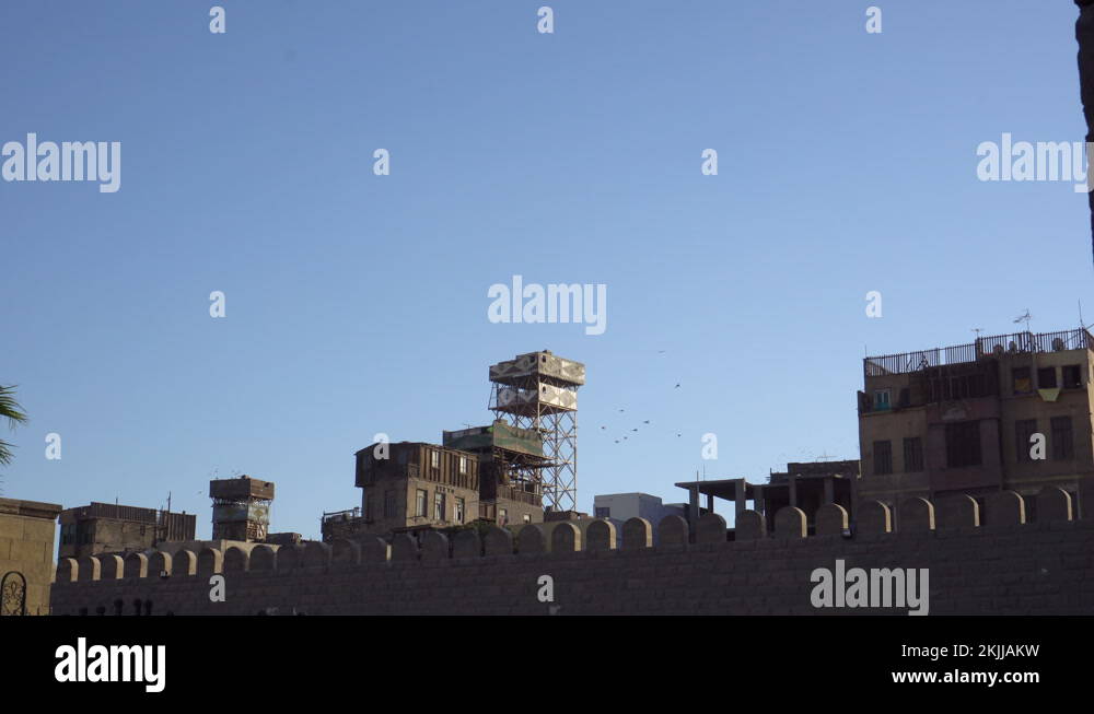 Cairo Egypt pigeon house tower farm for breeding in apartment building ...