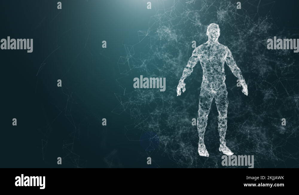 Digital human male model. Concept of AI man synergy, digital avatar ...