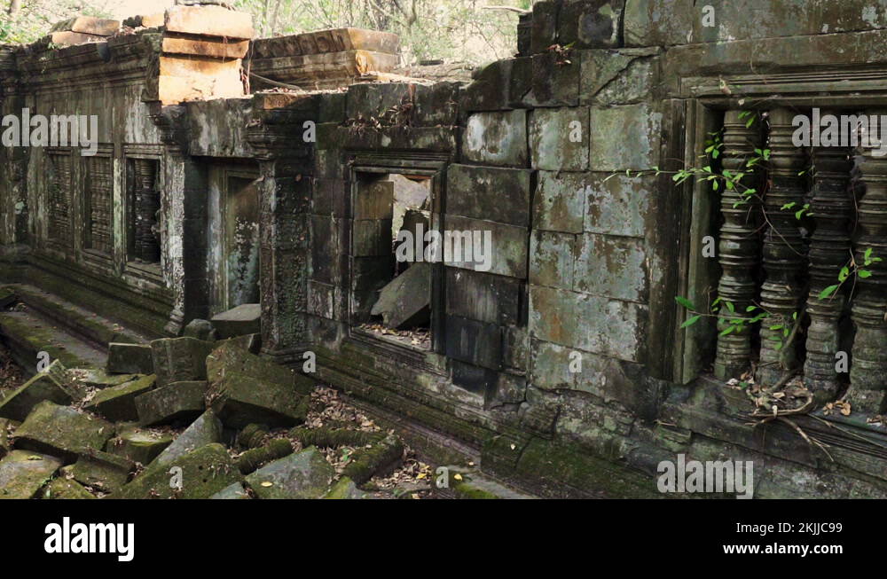 Featuring The Architectural Design of One of the Walls in Cambodia ...