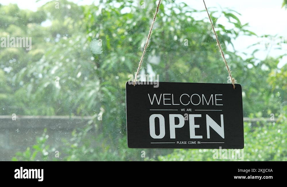 Sign door come in were open Stock Videos & Footage - HD and 4K Video ...