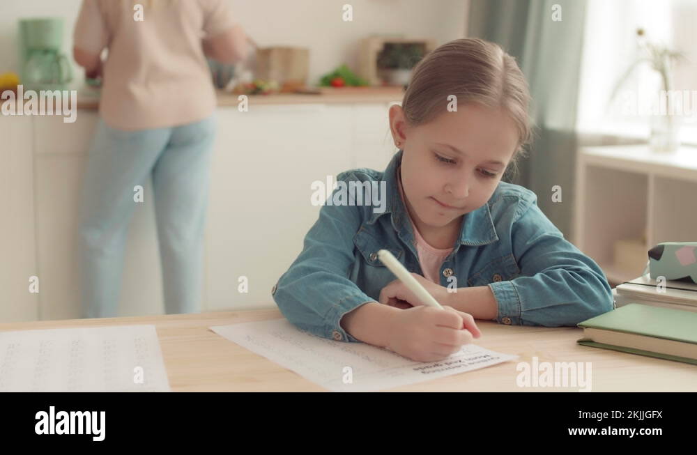 Woman Getting Angry when Checking Daughter Math Task Stock Video ...