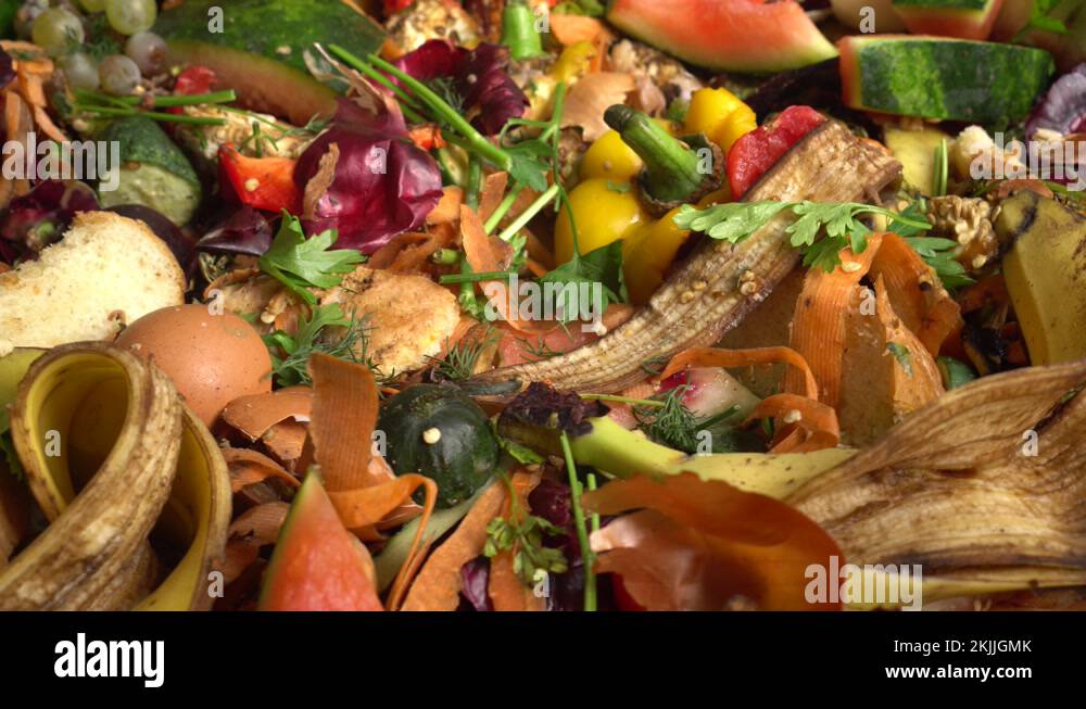 Organic kitchen waste. Food loss and food waste Stock Video Footage - Alamy