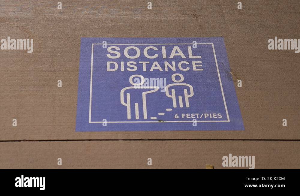 6 feet distance sign Stock Videos & Footage - HD and 4K Video Clips - Alamy