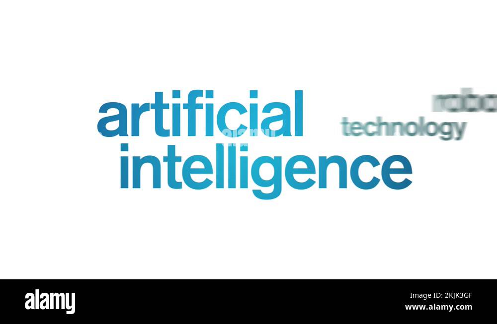 4k artificial intelligence Animated Tag AI Word Cloud,Text Design ...