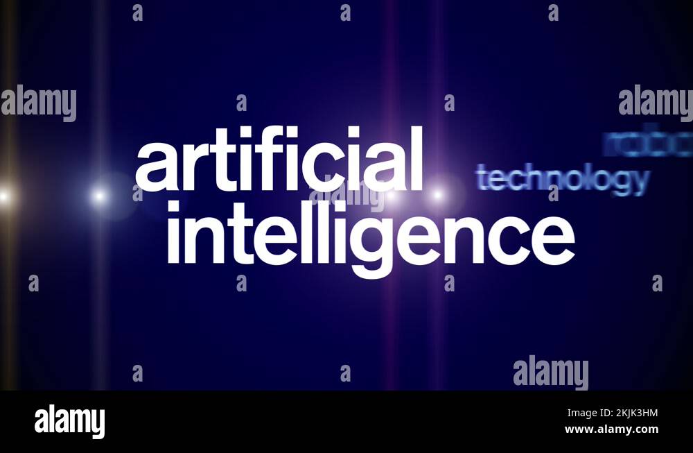 4k artificial intelligence Animated Tag AI Word Cloud,Text Design Animation Stock Video Footage ...