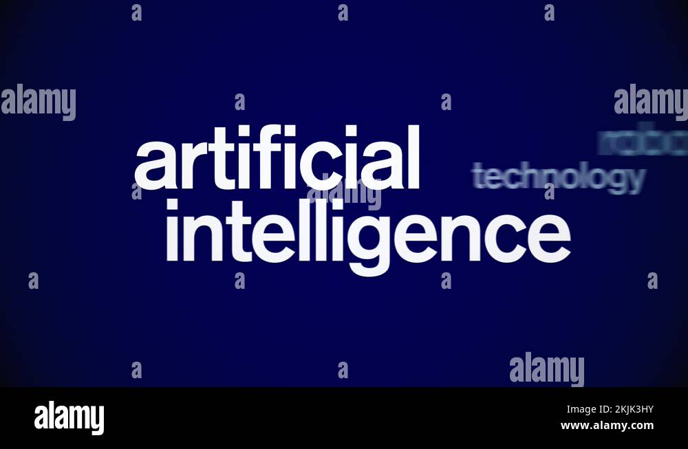 4k artificial intelligence Animated Tag AI Word Cloud,Text Design ...