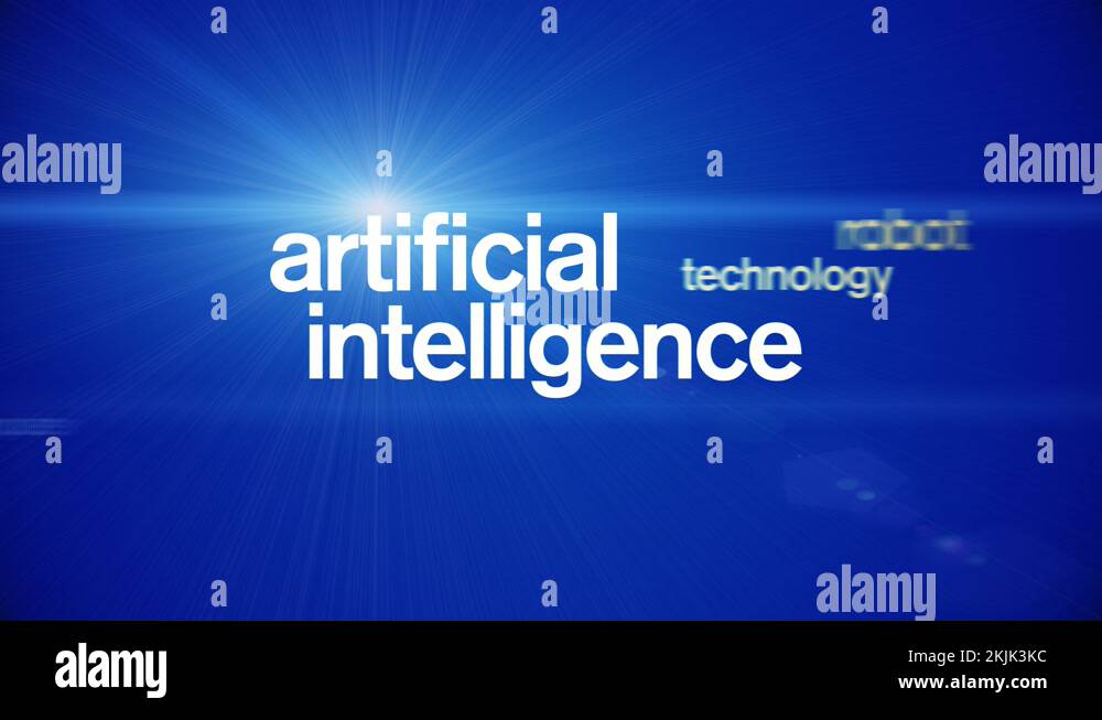 4k artificial intelligence Animated Tag AI Word Cloud,Text Design ...