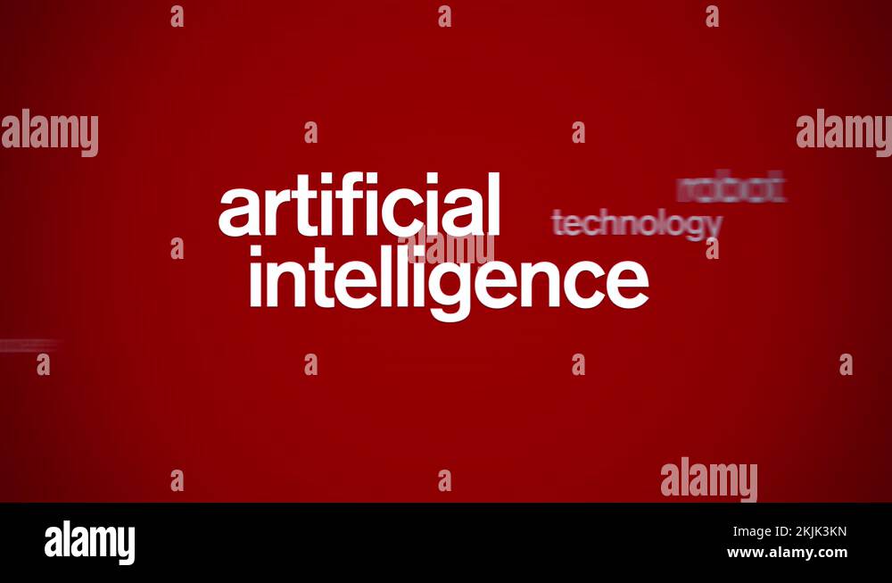 4k artificial intelligence Animated Tag AI Word Cloud,Text Design Animation Stock Video Footage ...