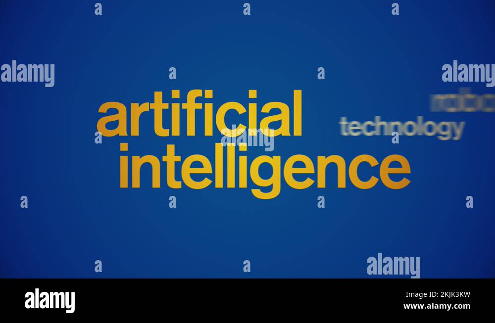 4k artificial intelligence Animated Tag AI Word Cloud,Text Design Animation Stock Video Footage ...